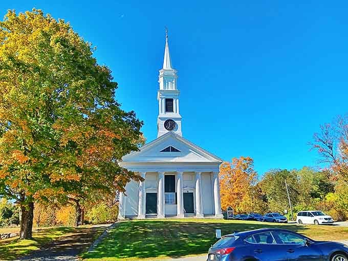 Church steeples like this one have been guiding travelers home since before GPS ruined our sense of direction.