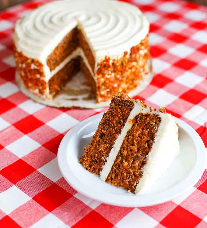 Carrot cake layers so moist and fluffy, you'll wonder why you ever saved room for anything else.