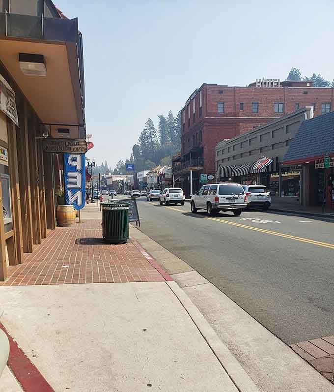 Walking Main Street feels like stepping onto a movie set, except the coffee's real and nobody yells "cut" when you trip.