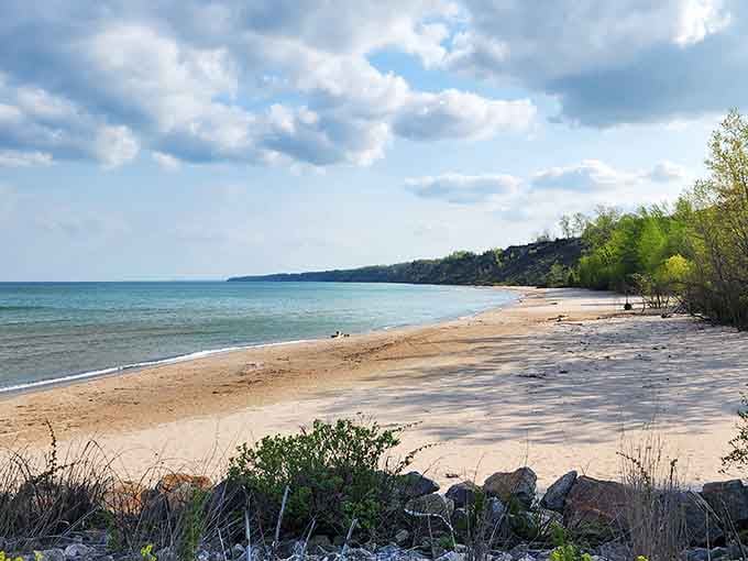 North Beach stretches along the shoreline, offering peaceful sandy escapes that don't require a cross-country flight to enjoy.