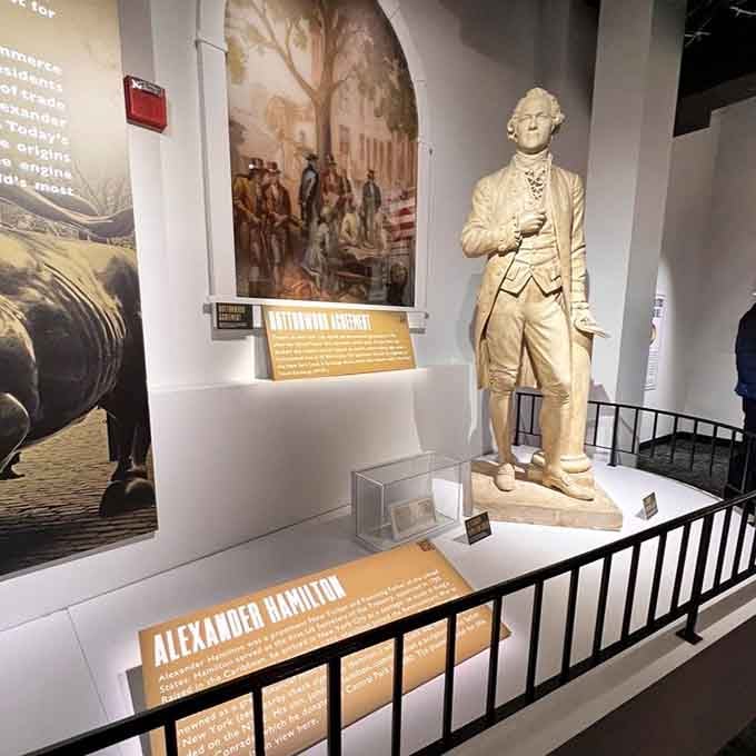 Alexander Hamilton stands ready to remind you he was famous long before that Broadway show made him cool.