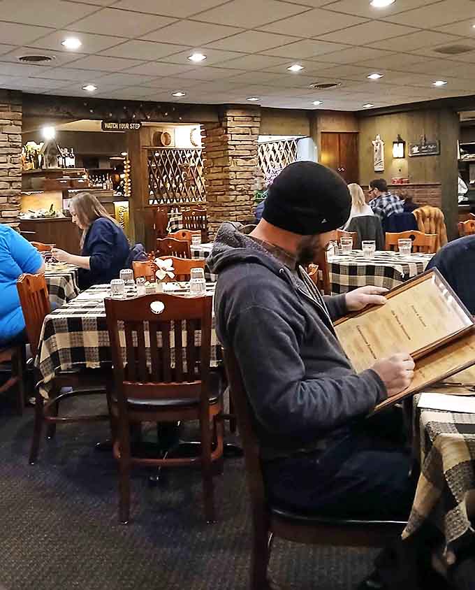 Real people enjoying real food in a real supper club, no pretense required or desired here.