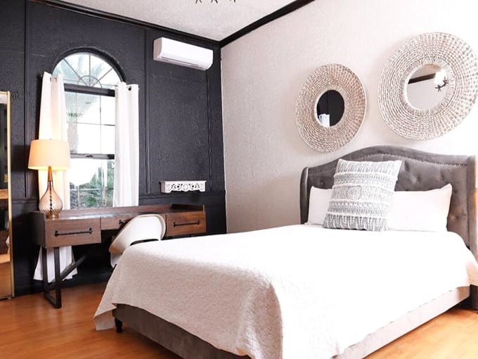 Bedrooms styled with modern comfort and just enough medieval charm to fuel your Game of Thrones fantasies without the drama.