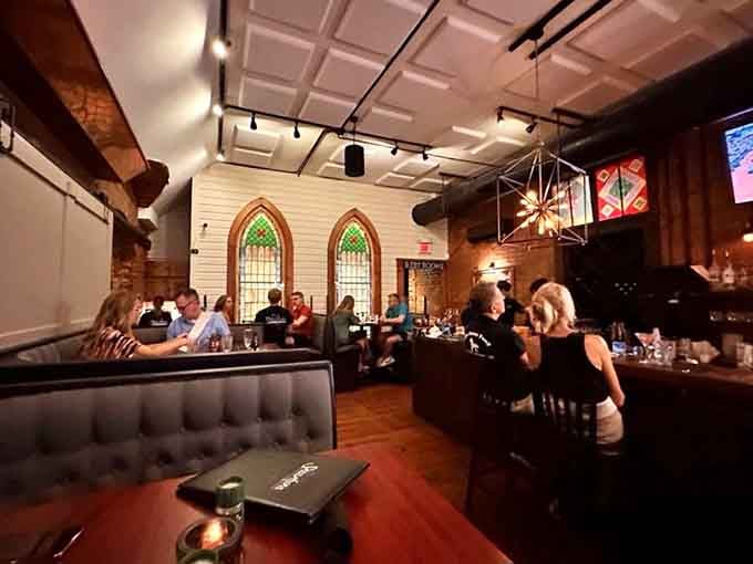 The dining room buzzes with happy diners who've discovered what locals have known all along about this place.