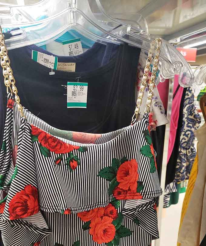 Striped patterns meet floral prints in a fashion mashup that somehow works when you're hunting for unique summer styles.