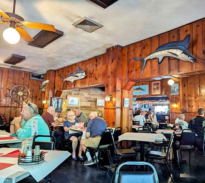Real people enjoying real food in a real restaurant, no filters or pretense required here.