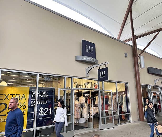 The Gap outlet where you can rebuild your entire wardrobe without rebuilding your credit score afterward.