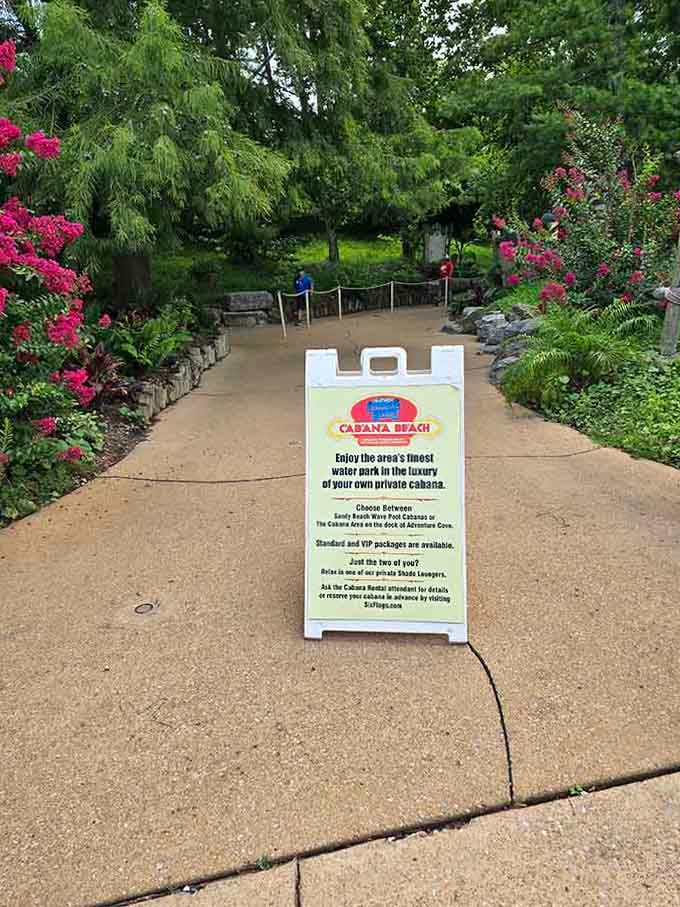 Cabana Beach offers your own private slice of water park luxury, perfect for those who like their relaxation with a side of shade.