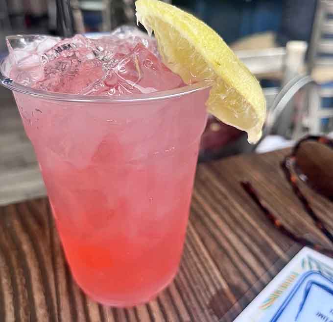 This pink refresher looks like summer in a glass, complete with watermelon and enough mint to feel virtuous.