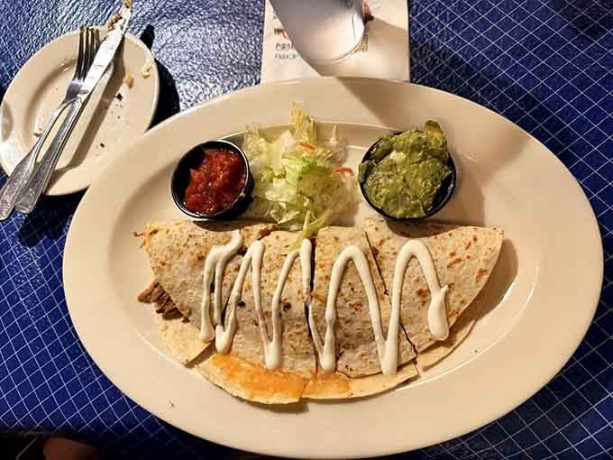 Even landlubbers need options, and this chicken quesadilla delivers comfort food with a coastal restaurant's finesse.