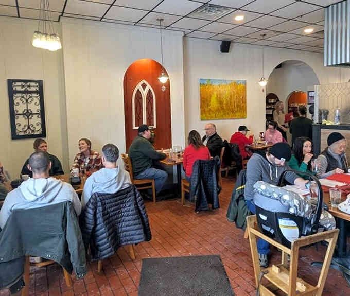 A packed dining room full of happy people is always the best review any restaurant could ask for.