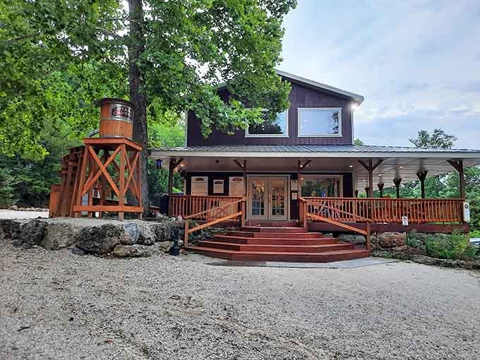 The welcome center where your underground adventure begins, no mining helmet required for entry.