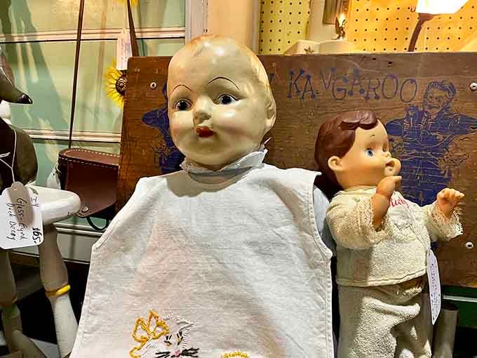Vintage dolls that range from charming to slightly unsettling, depending on your childhood memories and tolerance.