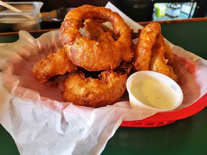 Onion rings this golden and crispy deserve their own fan club and possibly a standing ovation from your taste buds.