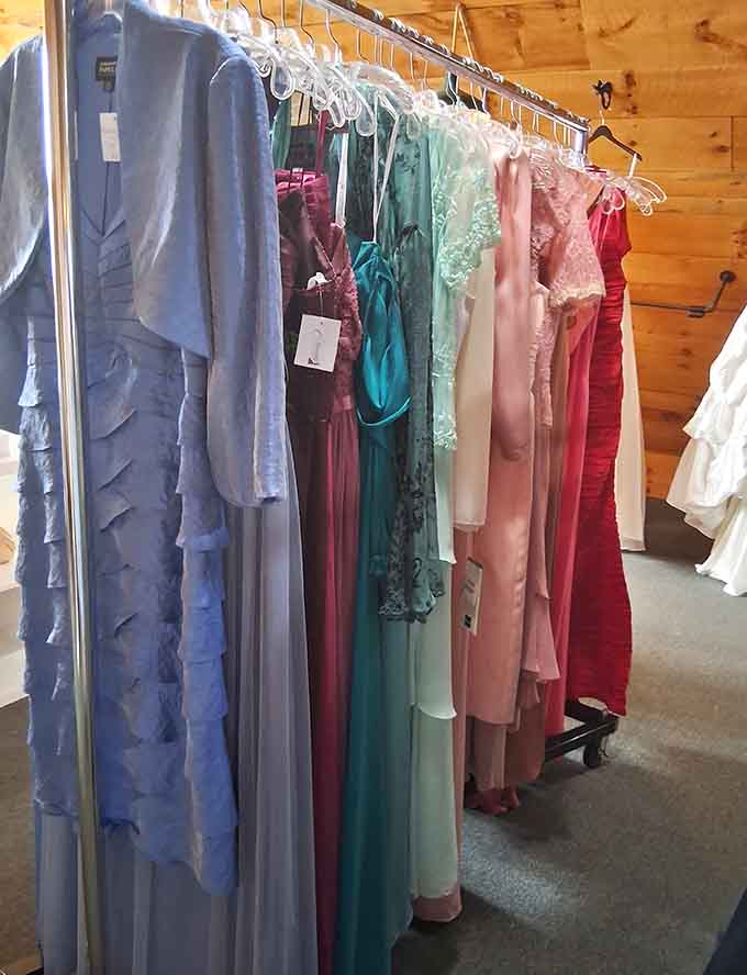 Vintage dresses in every color, perfect for anyone seeking something truly unique for special occasions ahead.