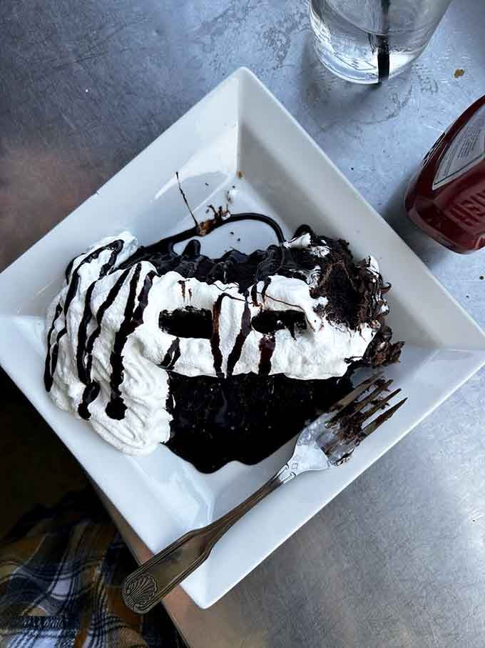 Chocolate cake this decadent should probably require a warning label, but we'll take our chances anyway.