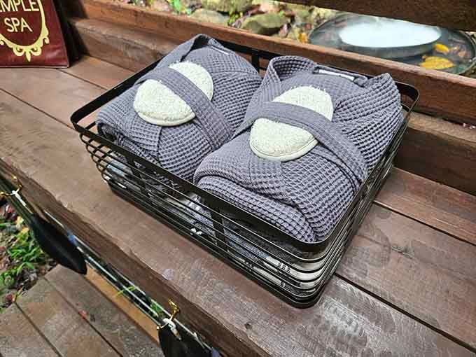 Fresh robes await because someone here actually thought about the details that matter most.