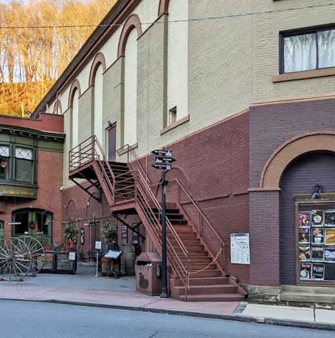 Even the exterior staircases have character, connecting you to the town's rich Victorian heritage at every turn.