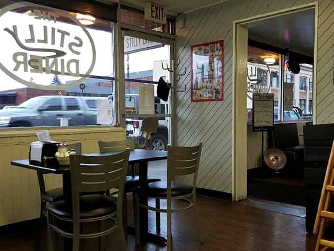 Booths, tables, and that welcoming layout make this the kind of place where everyone finds their favorite spot.