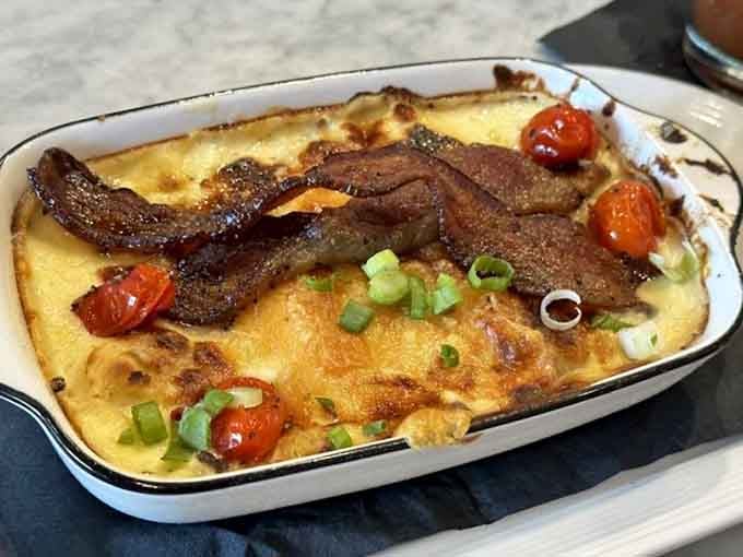 That Hot Brown looks like comfort food got a promotion and decided to dress up for the occasion.