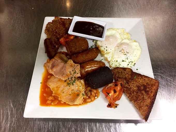 The full Irish breakfast is a hearty plate that'll fuel you through whatever adventures the day might bring.