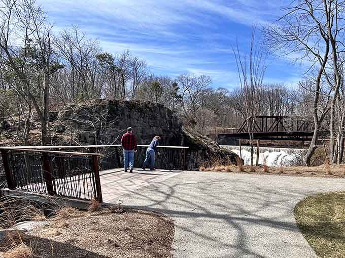 The viewing platform puts you front and center for nature's show, no bad seats in this house.