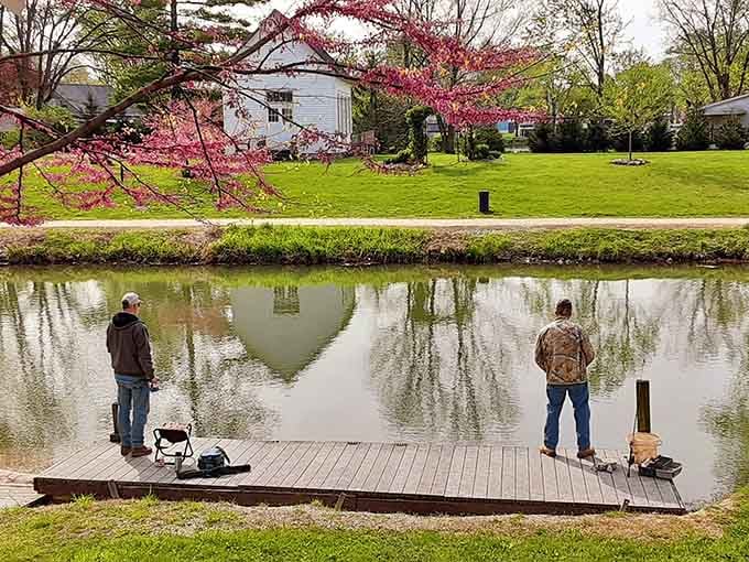 Fishing from the dock continues a tradition older than your favorite tackle box by several generations.