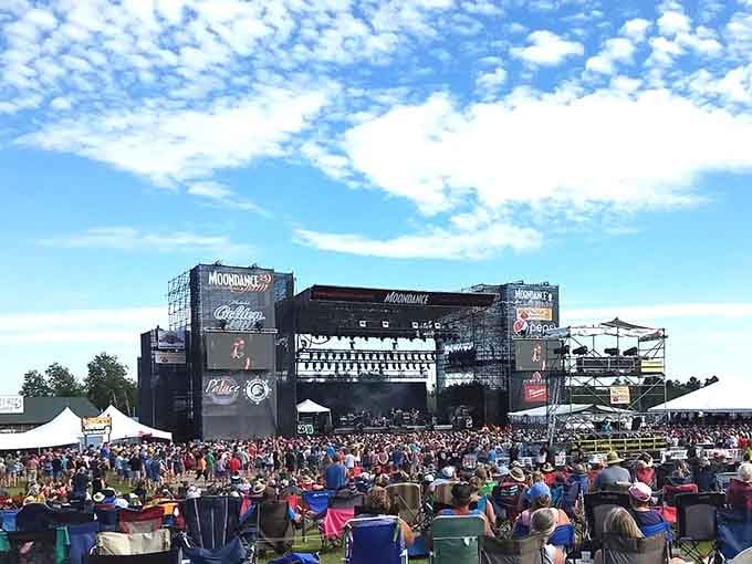 Moondance Jam's massive stage proves this little lake town can host events that rival any big city festival.