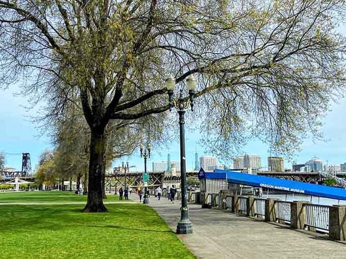 That willow tree has seen more romantic moments than a dozen rom-coms combined, guaranteed.