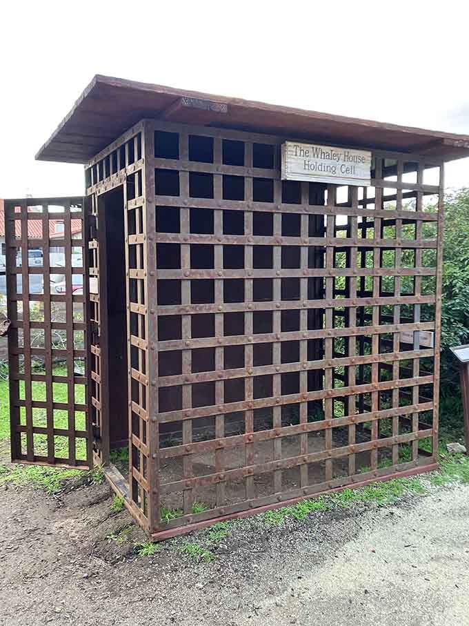 The holding cell stands as a grim reminder of frontier justice and possibly its most reluctant permanent resident.