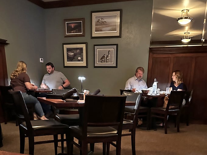 The dining room hums with conversation and contentment, the universal soundtrack of a great steakhouse experience.