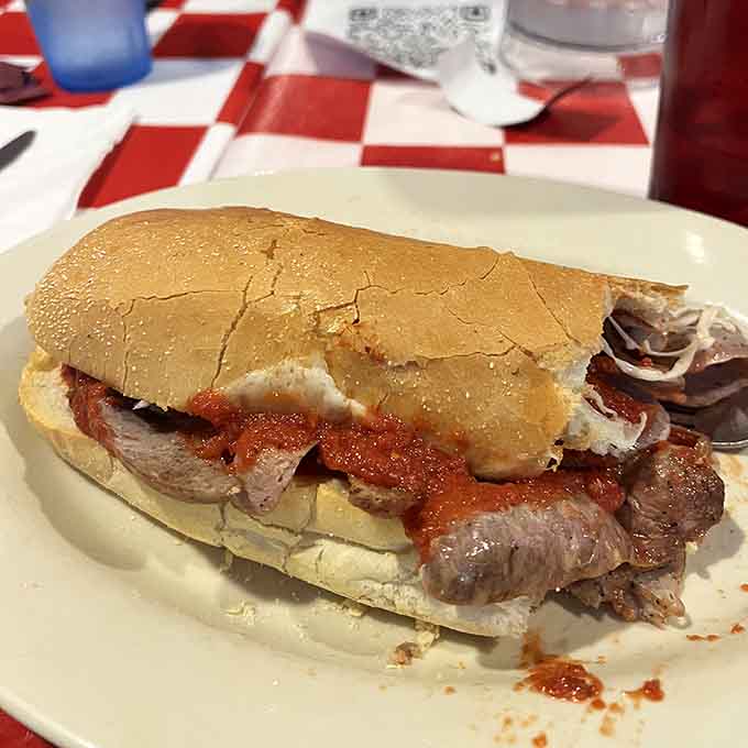 This loaded grinder proves that Willington Pizza House takes everything on their menu as seriously as their award-winning pies.