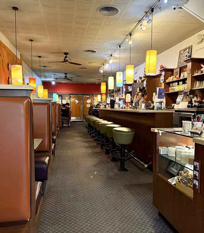 The dining room buzzes with happy customers who clearly know a good thing when they taste it.