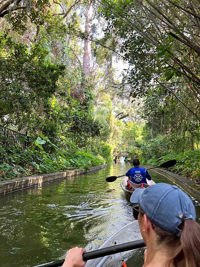 Following the leader through waterways that make you forget Orlando's theme parks exist just miles away.