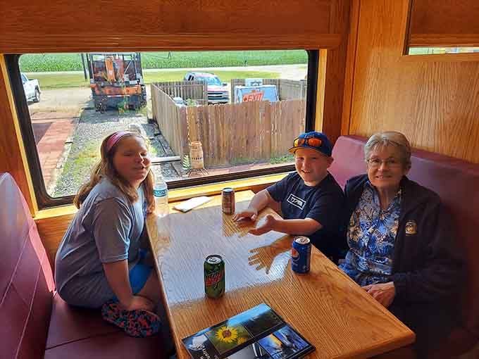 Three generations, one table, zero complaints about the Wi-Fi because nobody's checking their phones for once.