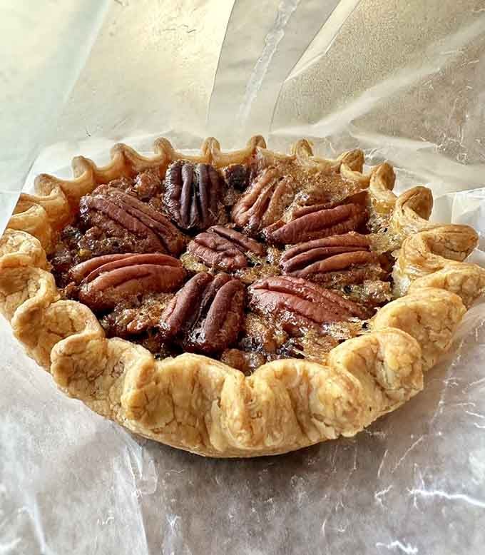 That bourbon pecan pie is the sweet finale your taste buds didn't know they desperately needed.