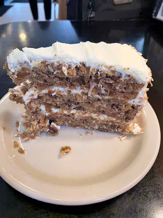 Layers of moist cake topped with cream cheese frosting that'll transport you straight to Southern comfort heaven.