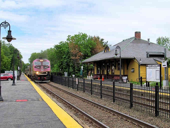 The commuter rail station connects small-town charm to big-city convenience without sacrificing either one's appeal.