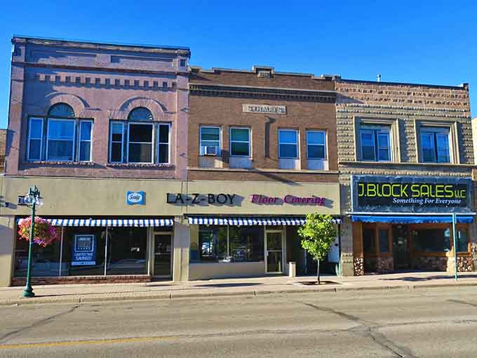 Classic storefronts stand ready to serve residents who've discovered that good living doesn't require impossible mortgage payments.