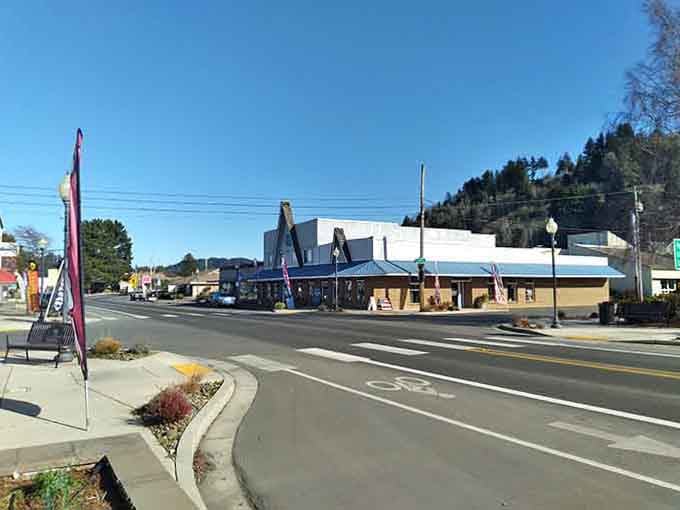 Riverside main streets flanked by hills that stand guard like protective grandparents watching over their favorite grandchildren.