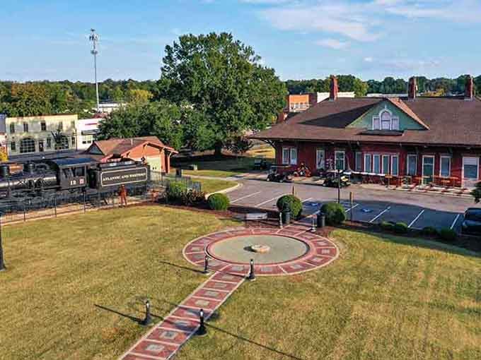 That historic train depot anchors a town where past and present create the ideal retirement lifestyle.