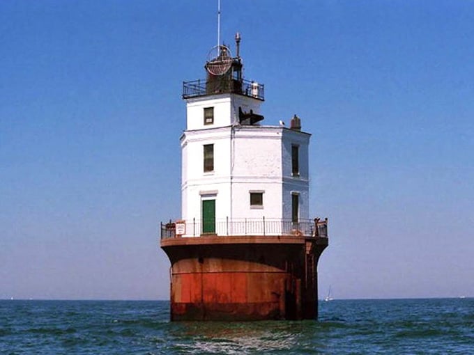 Morning light catches this floating fortress just right, proving that even the most practical structures can be absolutely stunning.