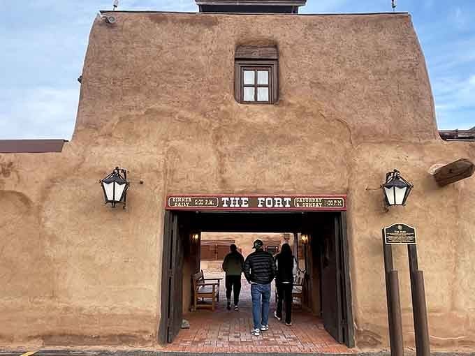 Step through the authentic adobe entrance of The Fort and travel back to Colorado's frontier days for an unforgettable meal.