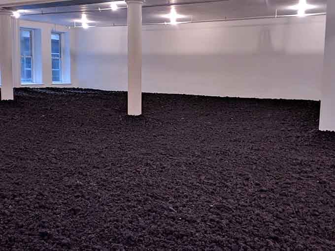 An entire room filled with rich earth in Manhattan&mdash;because sometimes art means bringing the outside decidedly inside.