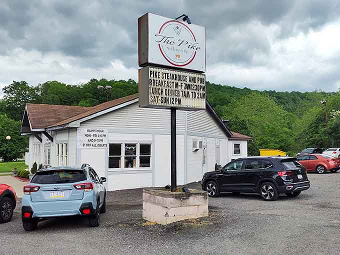 The full parking lot tells you everything you need to know about the quality waiting inside this place.