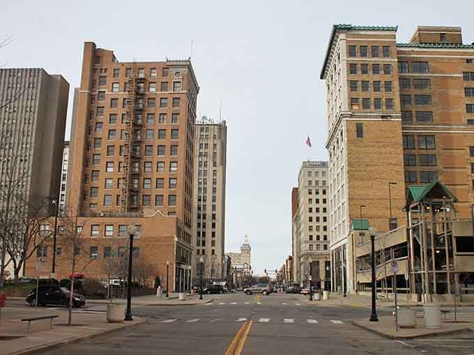 Classic architecture lines these quiet streets, where you can actually hear yourself think between the buildings.