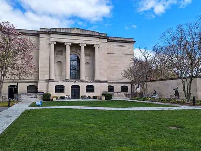 Classical columns and manicured grounds invite you into a world of masterpieces, where culture meets accessibility and everyone's welcome to explore.