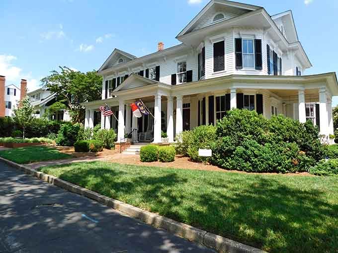 White columns and manicured lawns showcase Southern elegance without the stuffiness, where formality meets genuine warmth and hospitality.