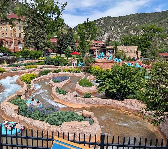 Terraced hot springs cascade like a natural staircase where mineral-rich waters have soothed weary travelers for well over a century.