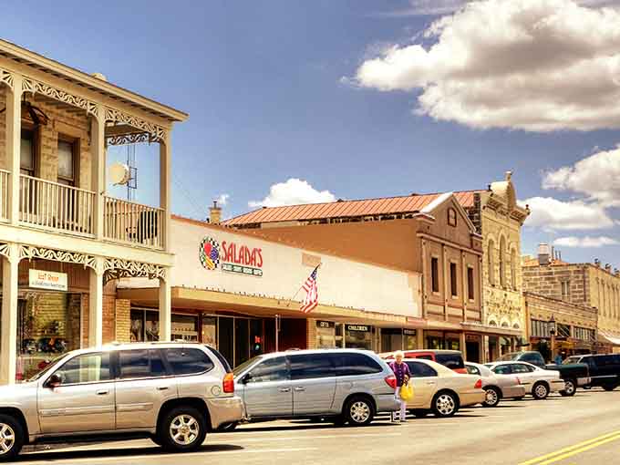Those decorative balconies and stonework show what happens when builders took pride in every single detail of their work.
